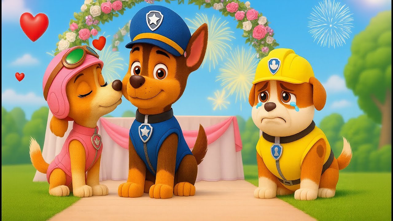 CHASE AND SKYE Married!! Rubble is Leaving Behind - Youtube Kids