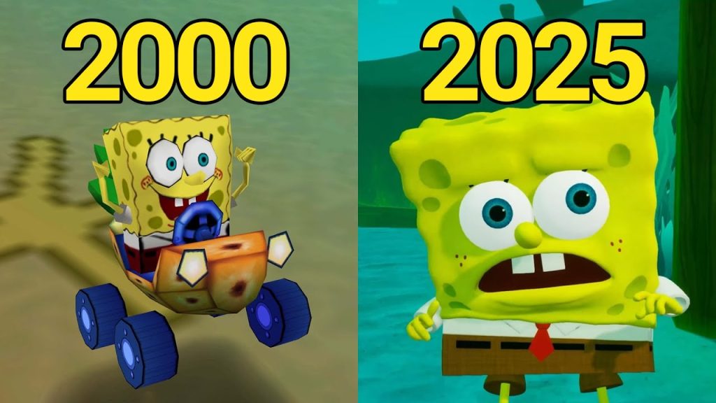 evolution of spongebob games 2000-2025 - Youtube Kids