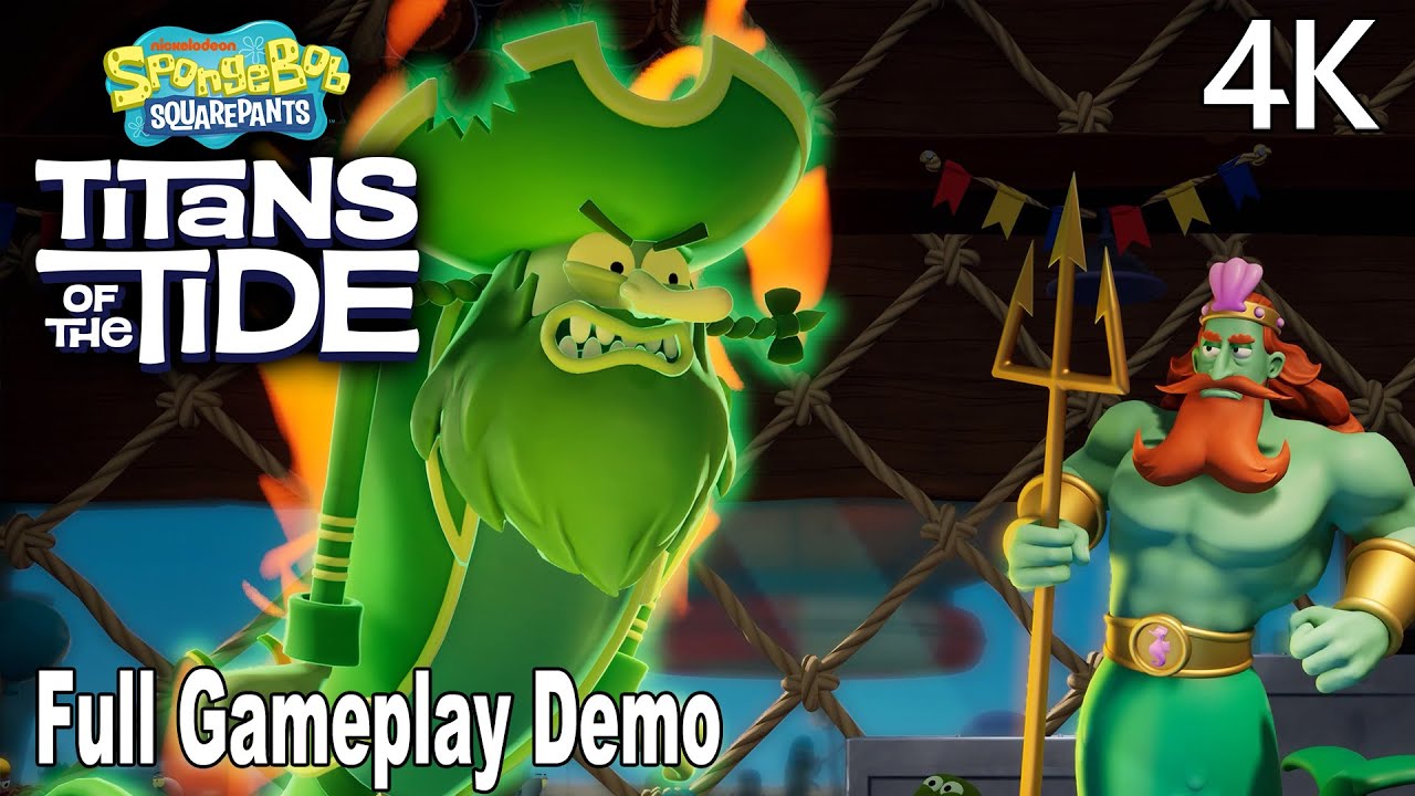 SpongeBob Titans of the Tide gameplay demo - Youtube Kids