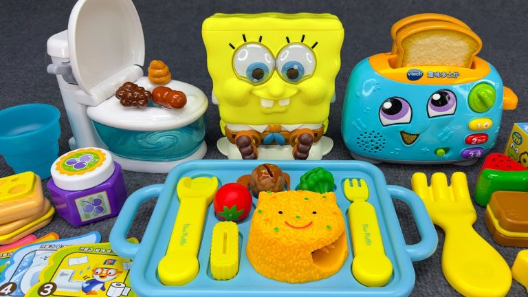 Satisfyingly open the fun SpongeBob SquarePants toy collection ...