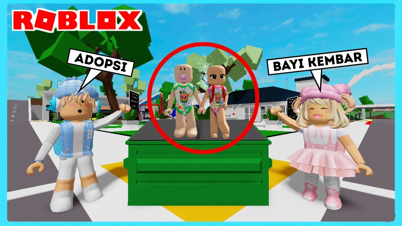 Aku Dan Adiku Adopsi 2 Bayi Kembar Cocomelon Di Roblox Brookhaven ...